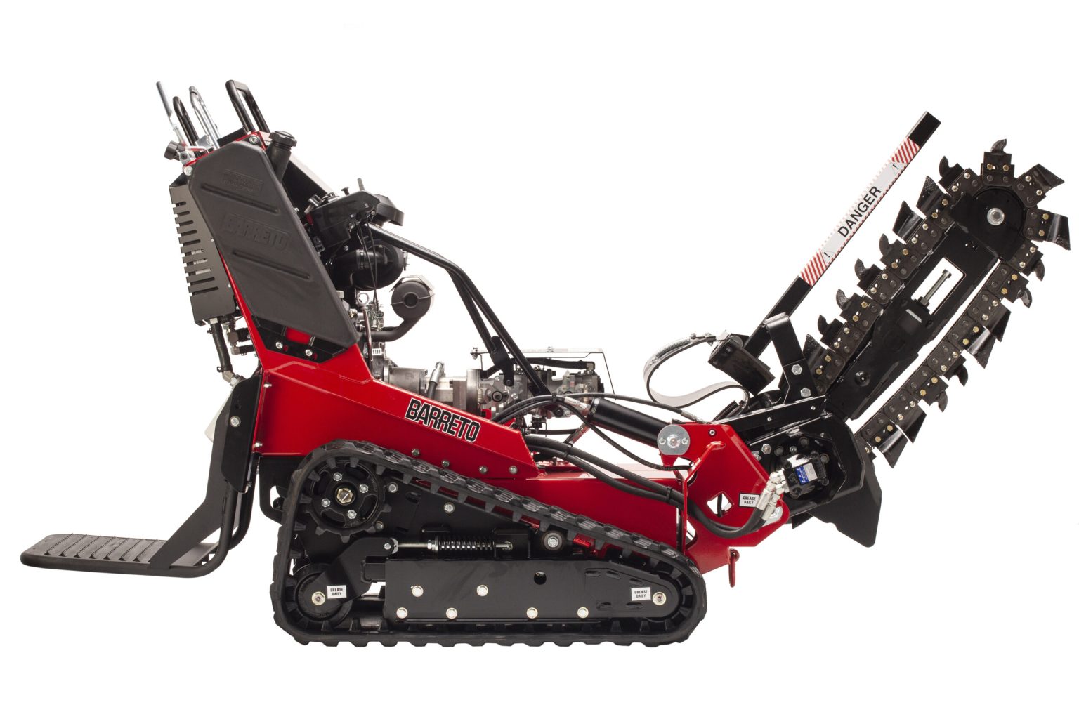 Barreto 20RTK/23RTK Track Trencher Stand On – North Main Tool Rental